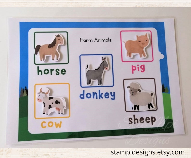 Educational Activity Printable for Toddler Busy Book Preschool Binder ...