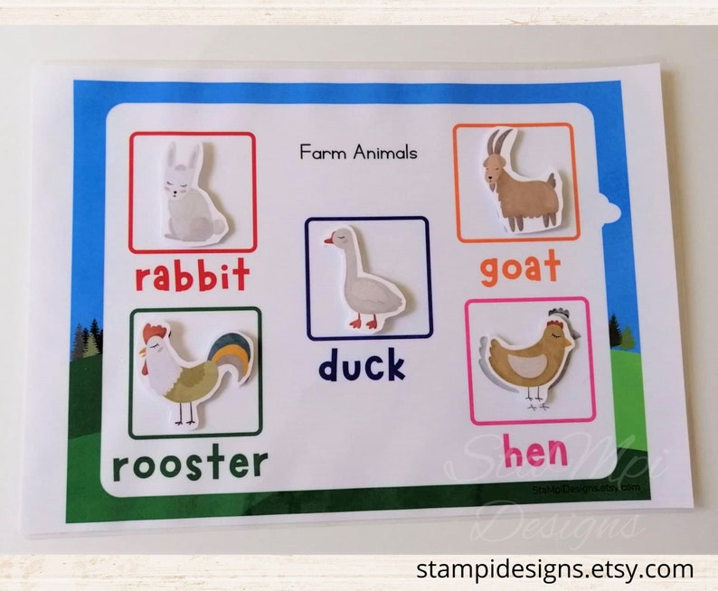 Educational Activity Printable for Toddler Busy Book Preschool Binder ...