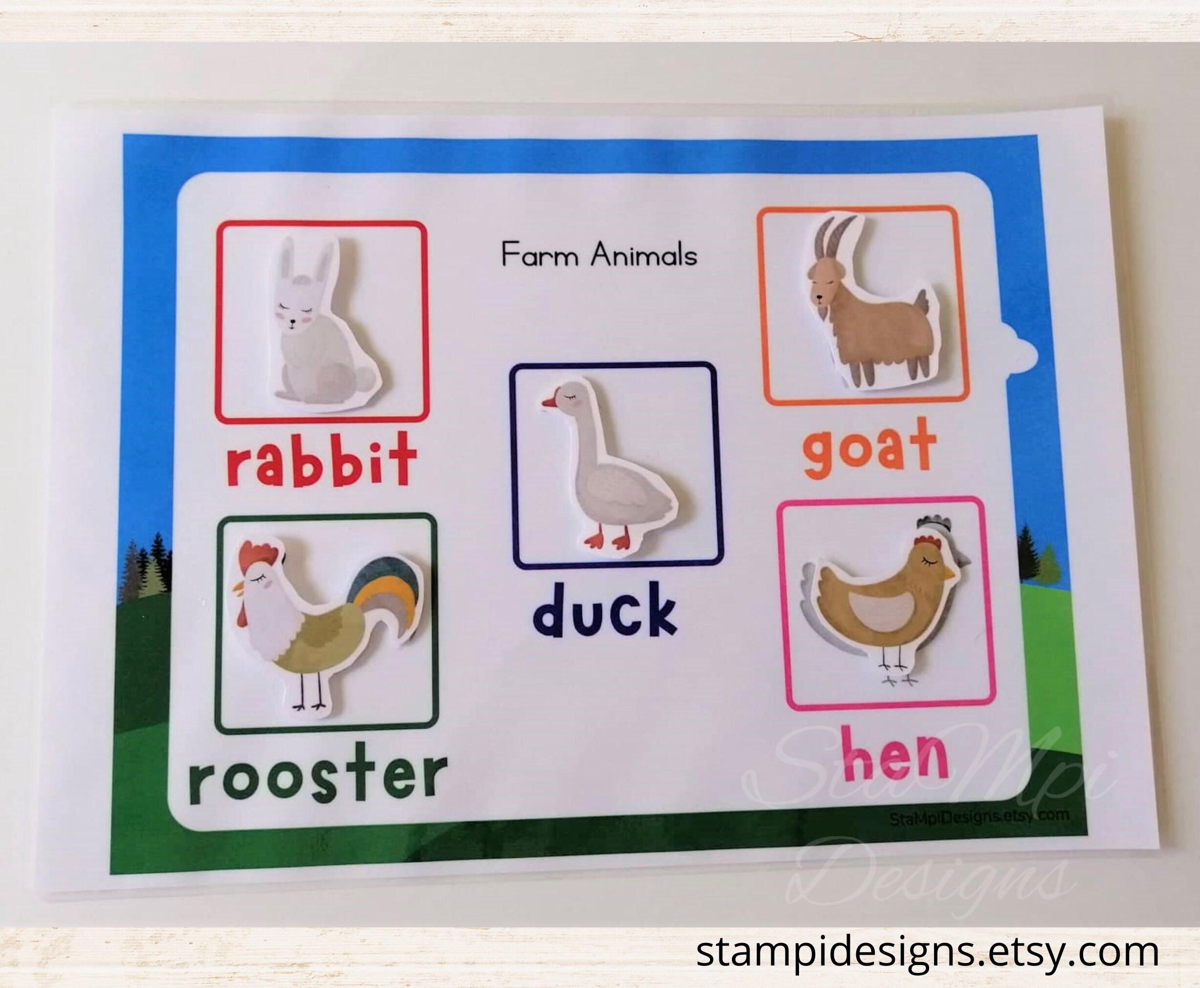 Educational Activity Printable for Toddler Busy Book Preschool Binder ...