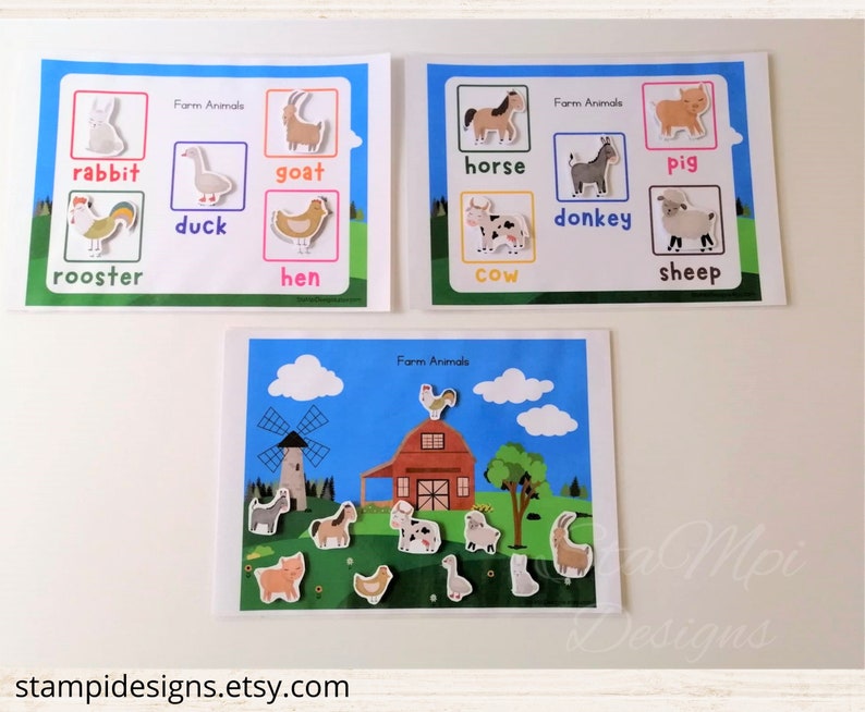 Educational Activity Printable for Toddler Busy Book Preschool Binder ...