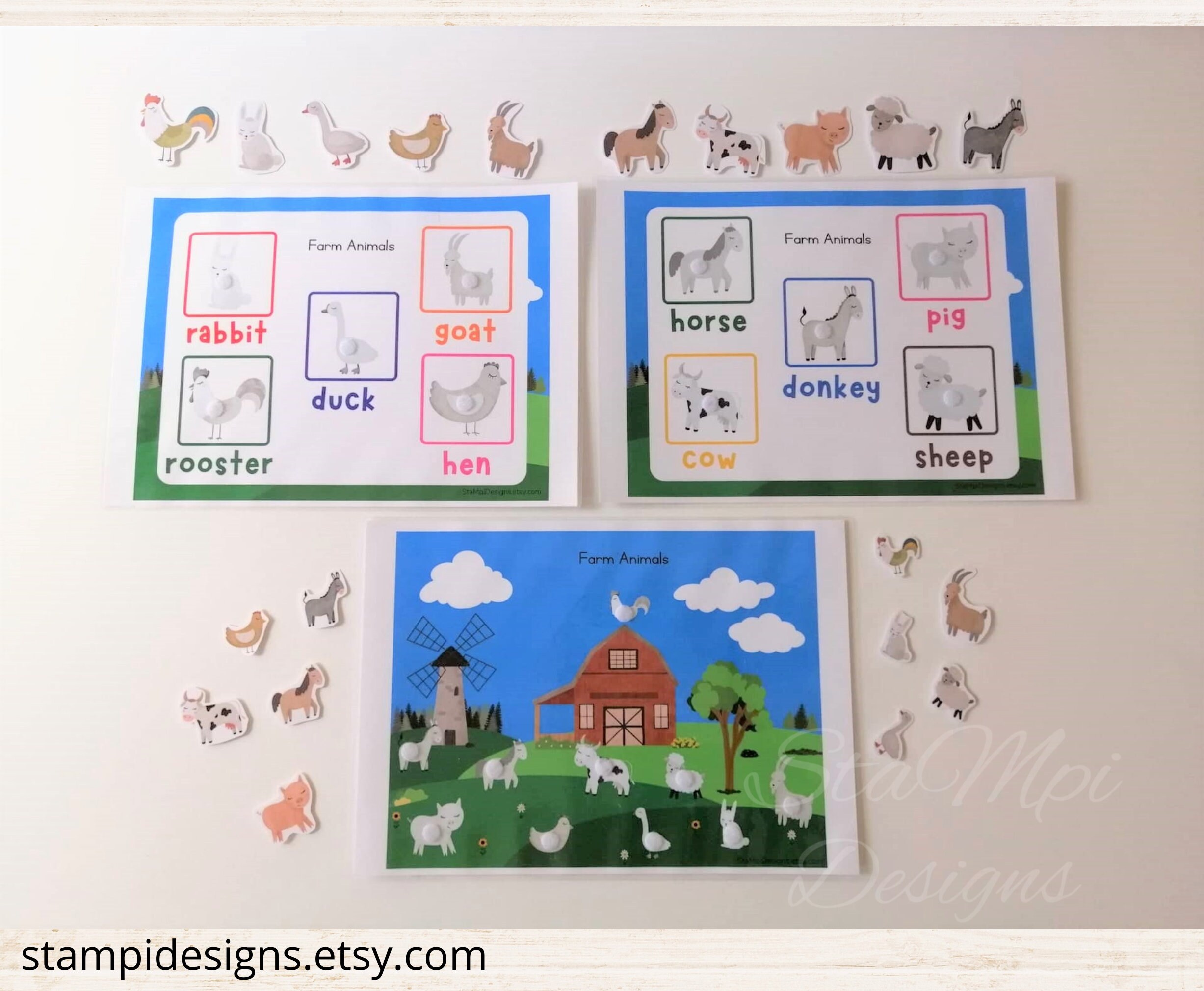 Educational Activity Printable for Toddler Busy Book Preschool Binder ...