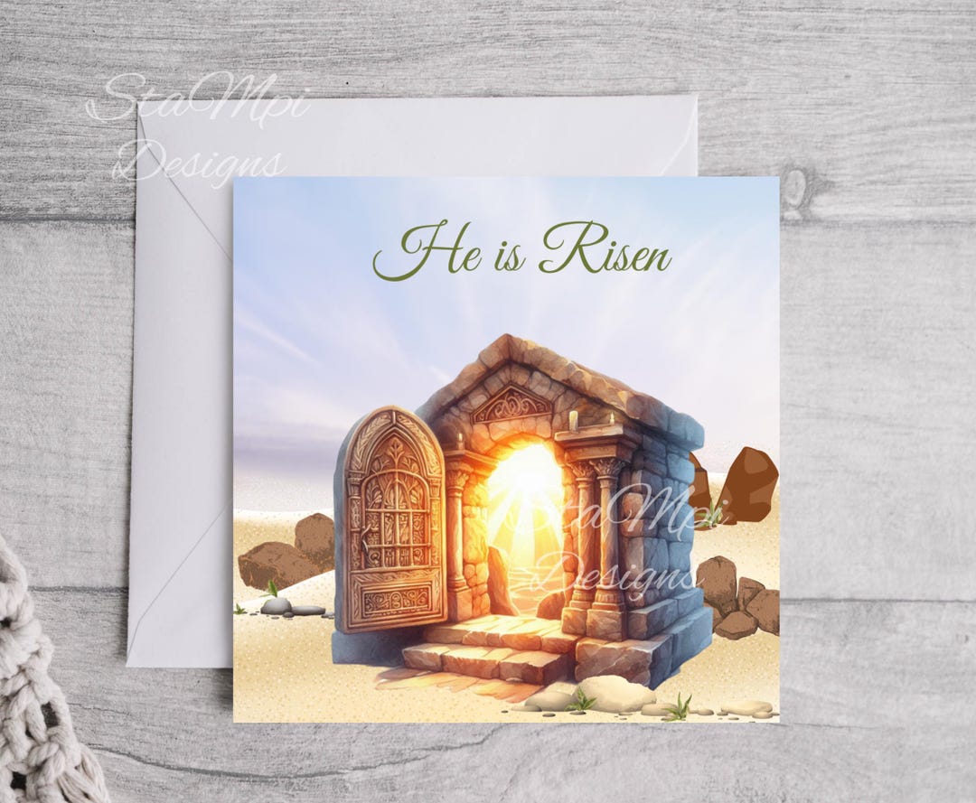 Christian Easter Card, Printable Card for Easter, Religious Greeting ...