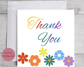 Teacher to Students Printable Thank You Notecards - Etsy
