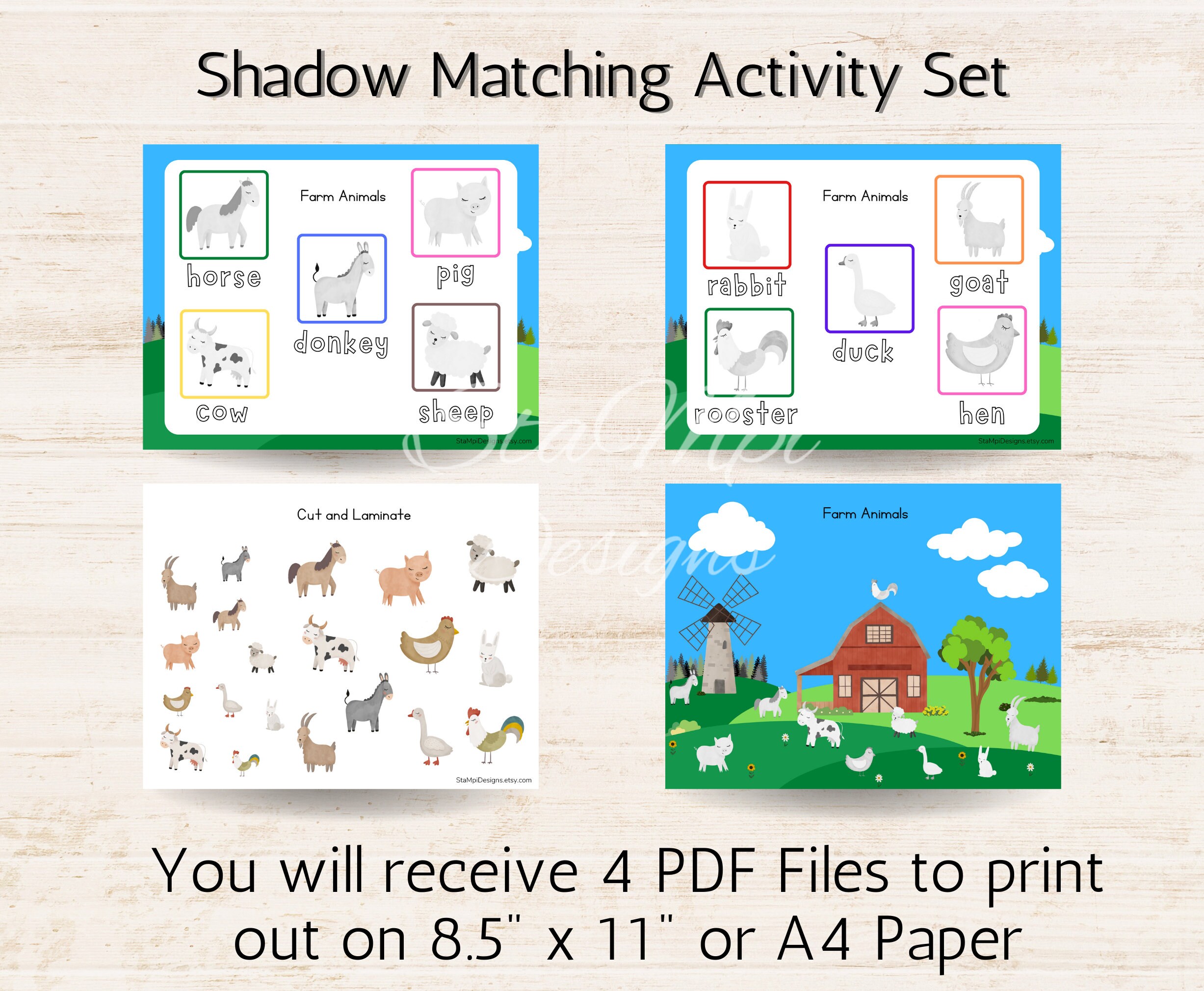 Educational Activity Printable for Toddler Busy Book Preschool Binder ...