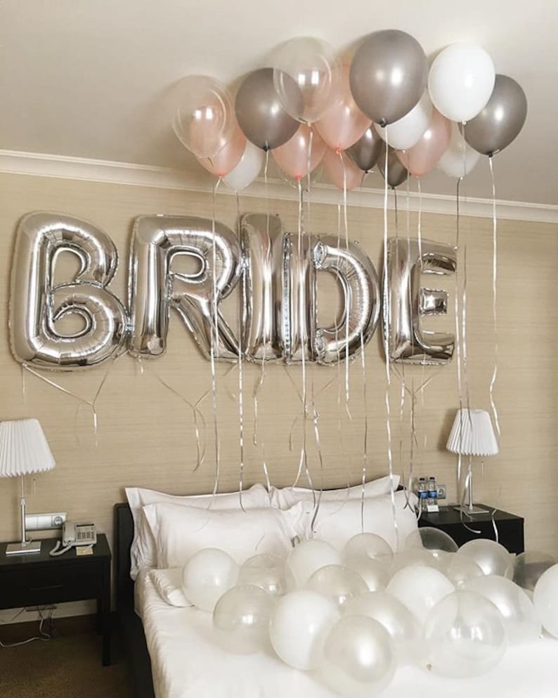 Bride Balloon 100cm Helium Gold-silver-rose Gold Bride Party Products ...