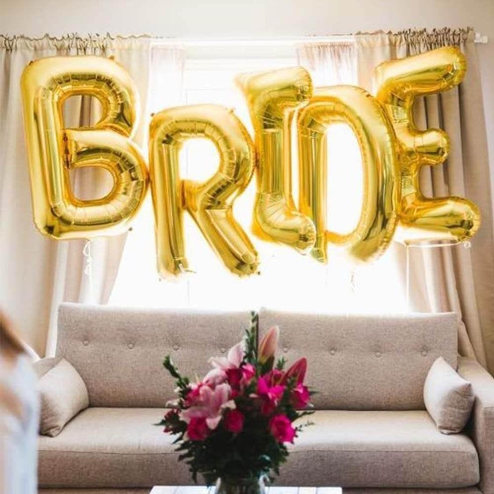 Bride Balloon 100cm Helium Gold-silver-rose Gold Bride Party Products ...