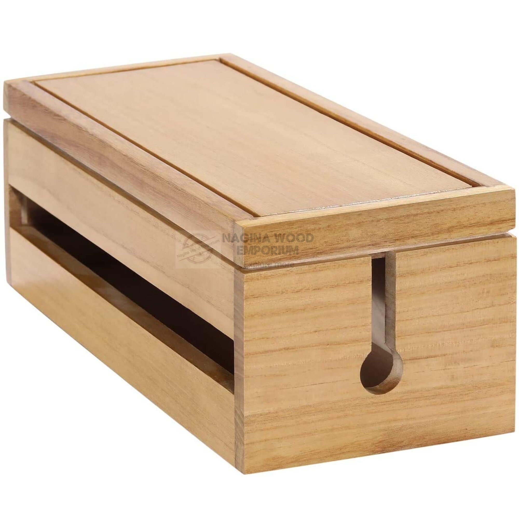 Wooden Cable Management Box: Cord Organizer Storage Box - Etsy