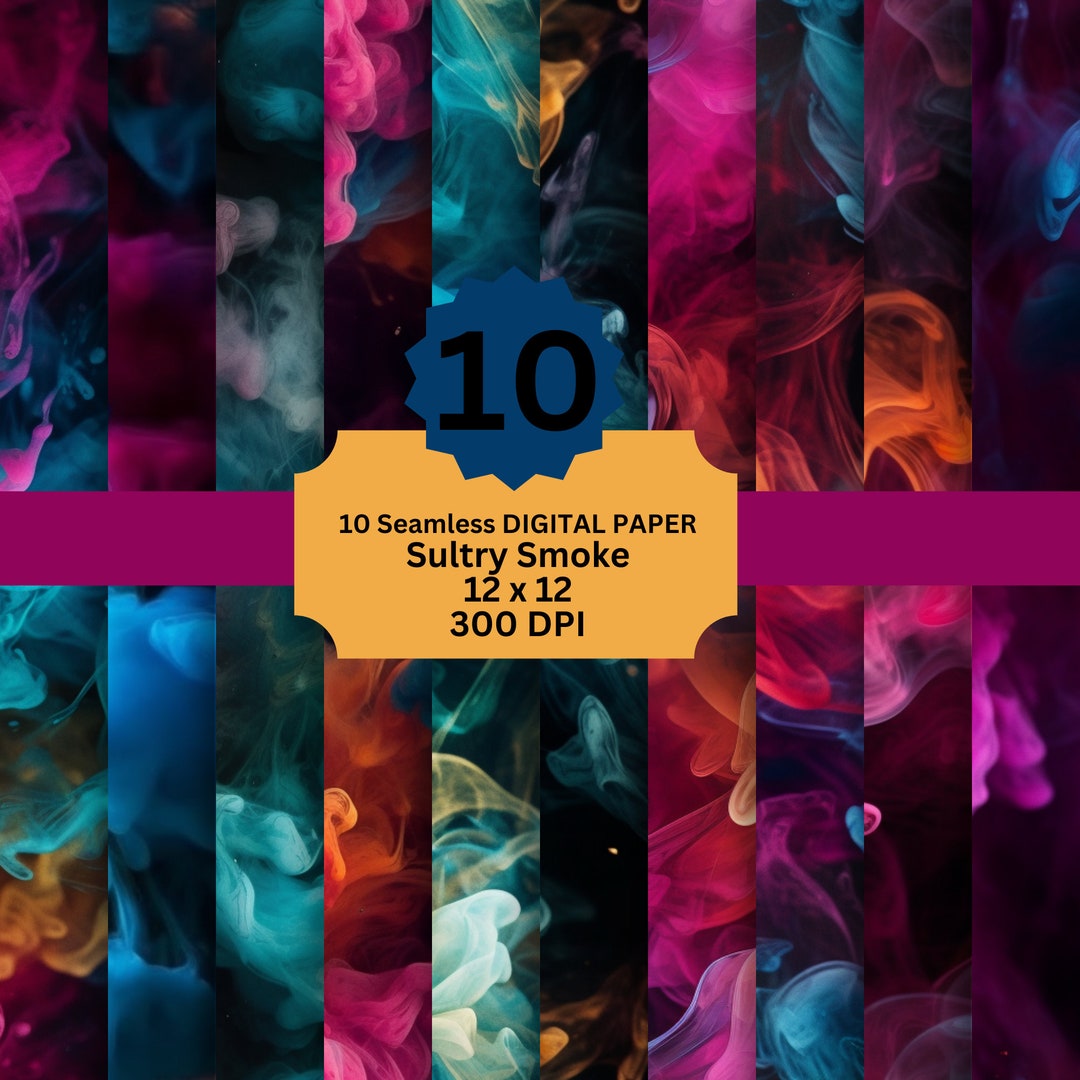Scrapbook Digital Paper Seamless Digital Background Smoky Clipart ...