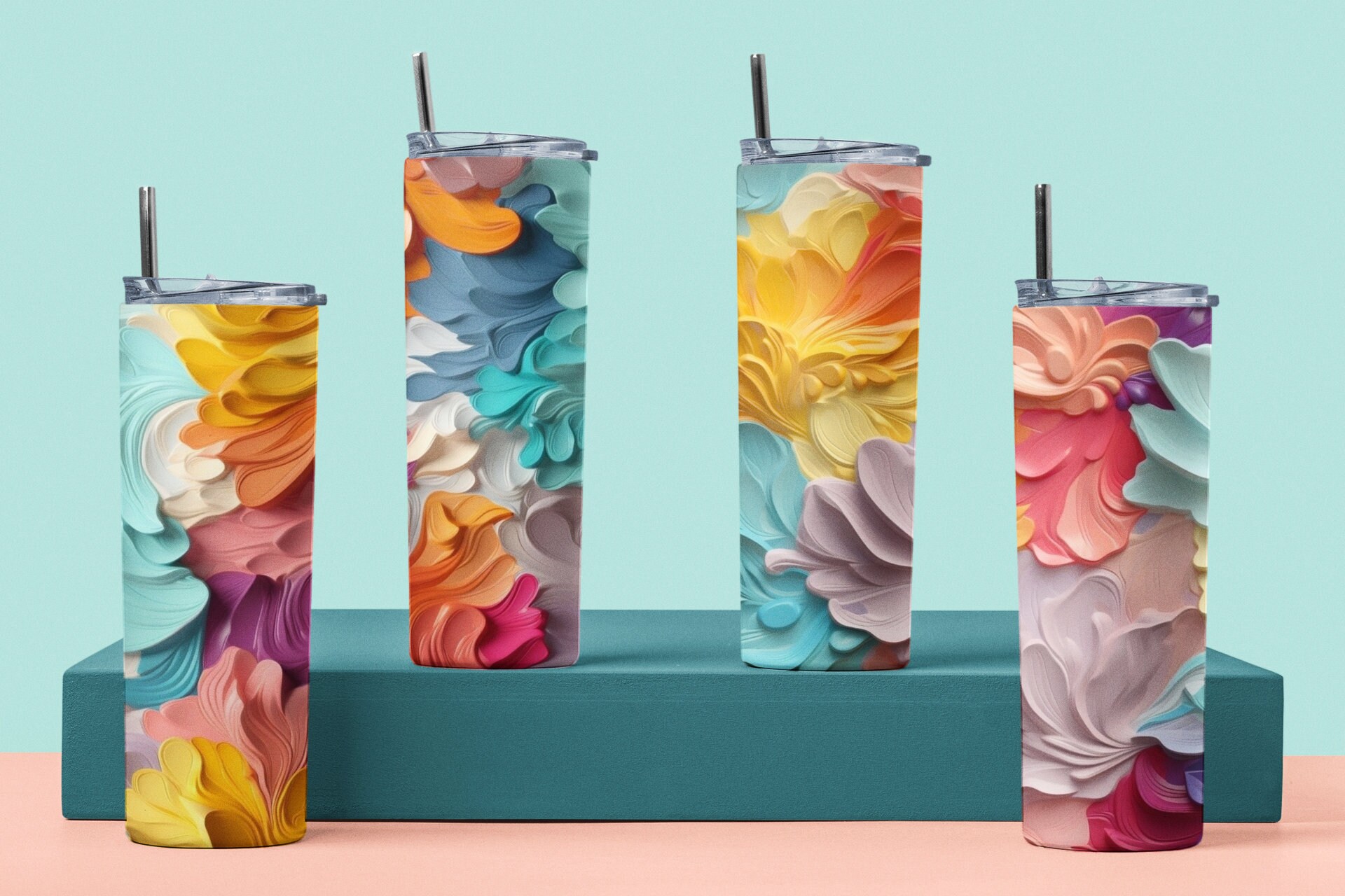 Amazing Artistic Color Palette Sublimation Repeating Pattern - Etsy