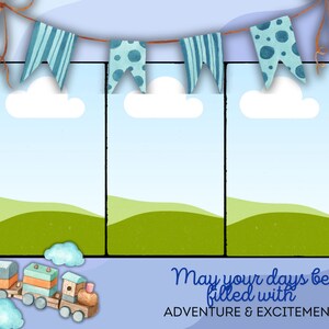 Baby Boy Digital Scrapbook Template Little Boy Birthday Scrapbook ...
