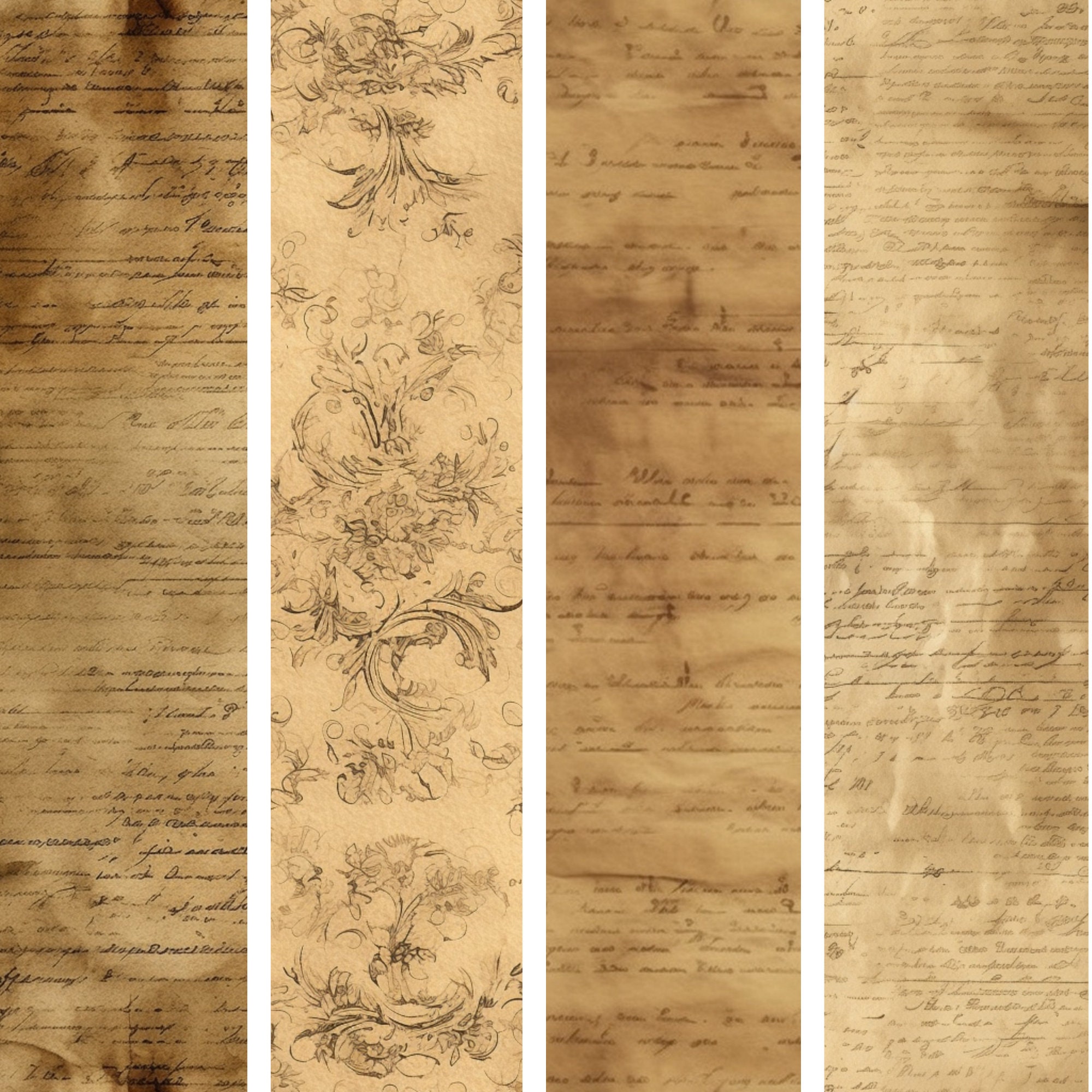 Scrapbook Digital Journal Paper Seamless Vintage Digital Background ...