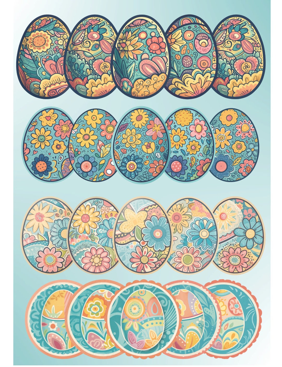 Floral Sticker Digital Sticker Scrapbook Embellishment Digital Journal ...