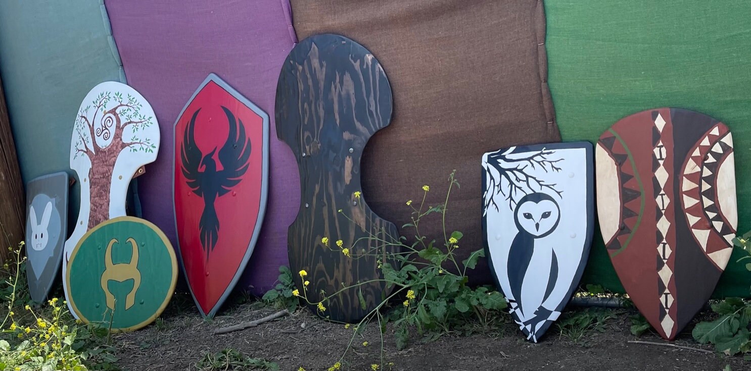 Medieval Wooden Large Heater Shield - Etsy