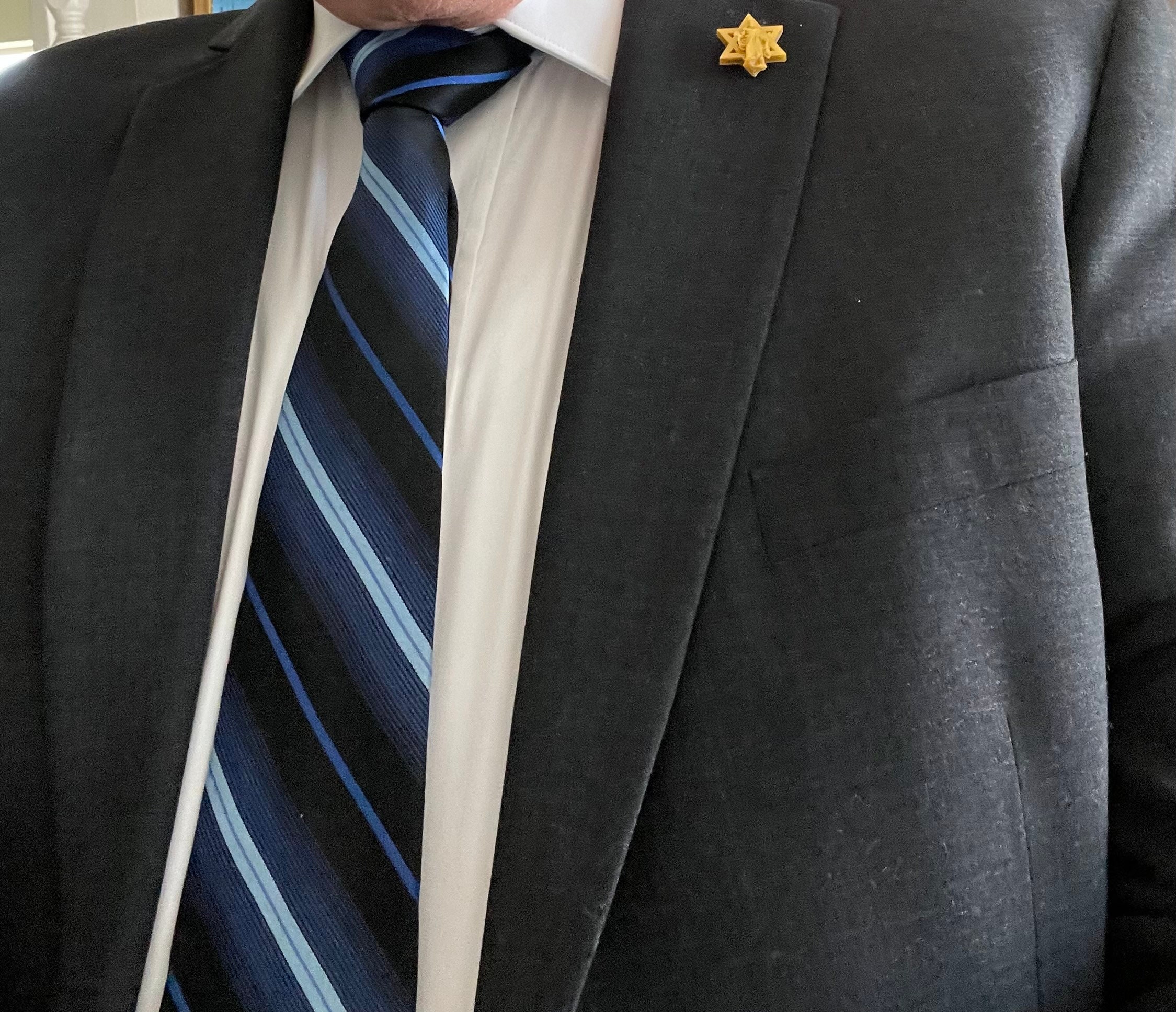 Tie Tack or Lapel Pin of Jesus Christ or the Christus Superimposed Upon ...