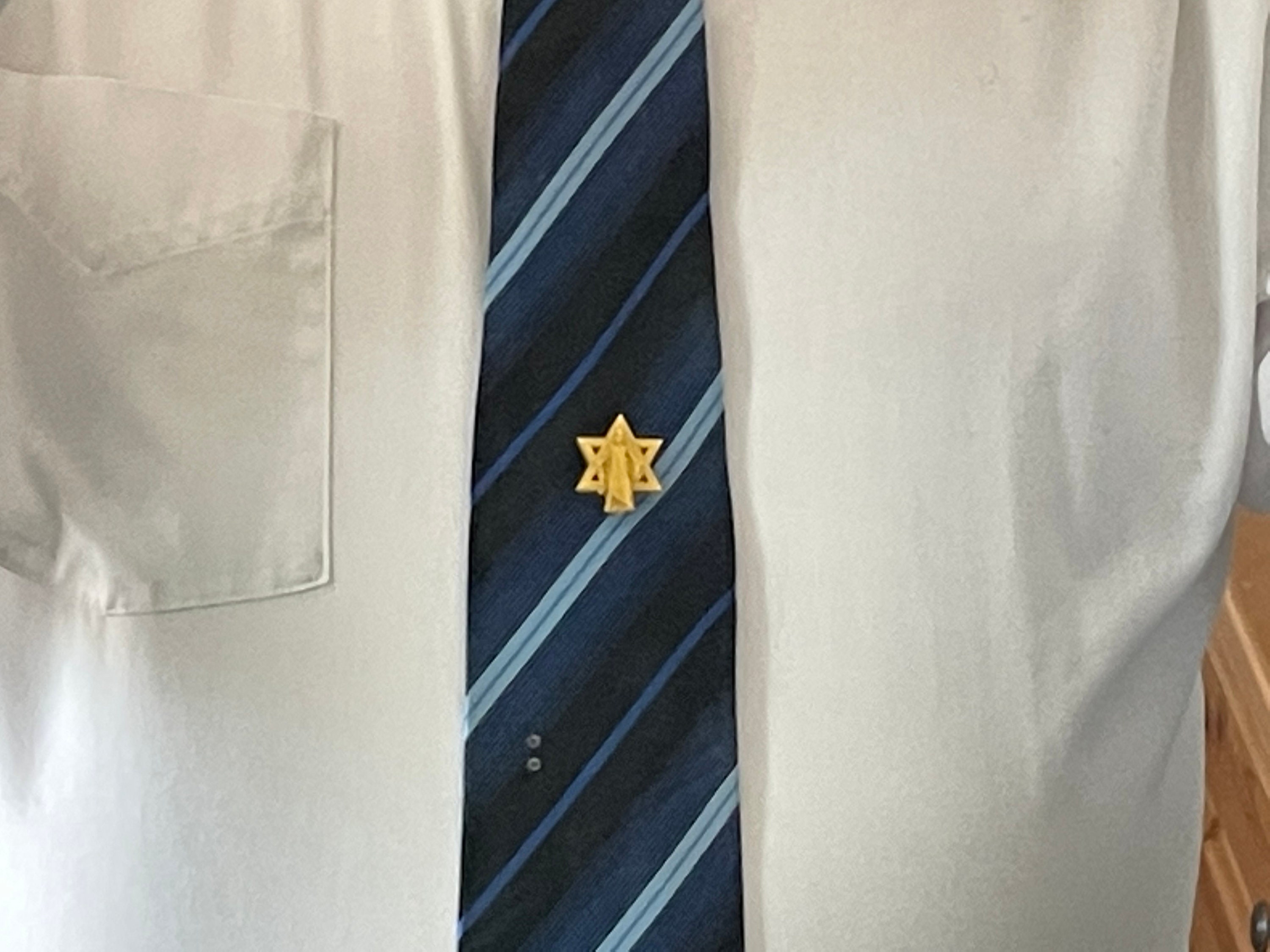 Tie Tack or Lapel Pin of Jesus Christ or the Christus Superimposed Upon ...