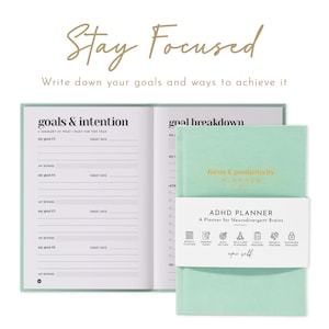 Adhd Planner, Focus Planner, Production Planner, Task Organizer, Goal ...