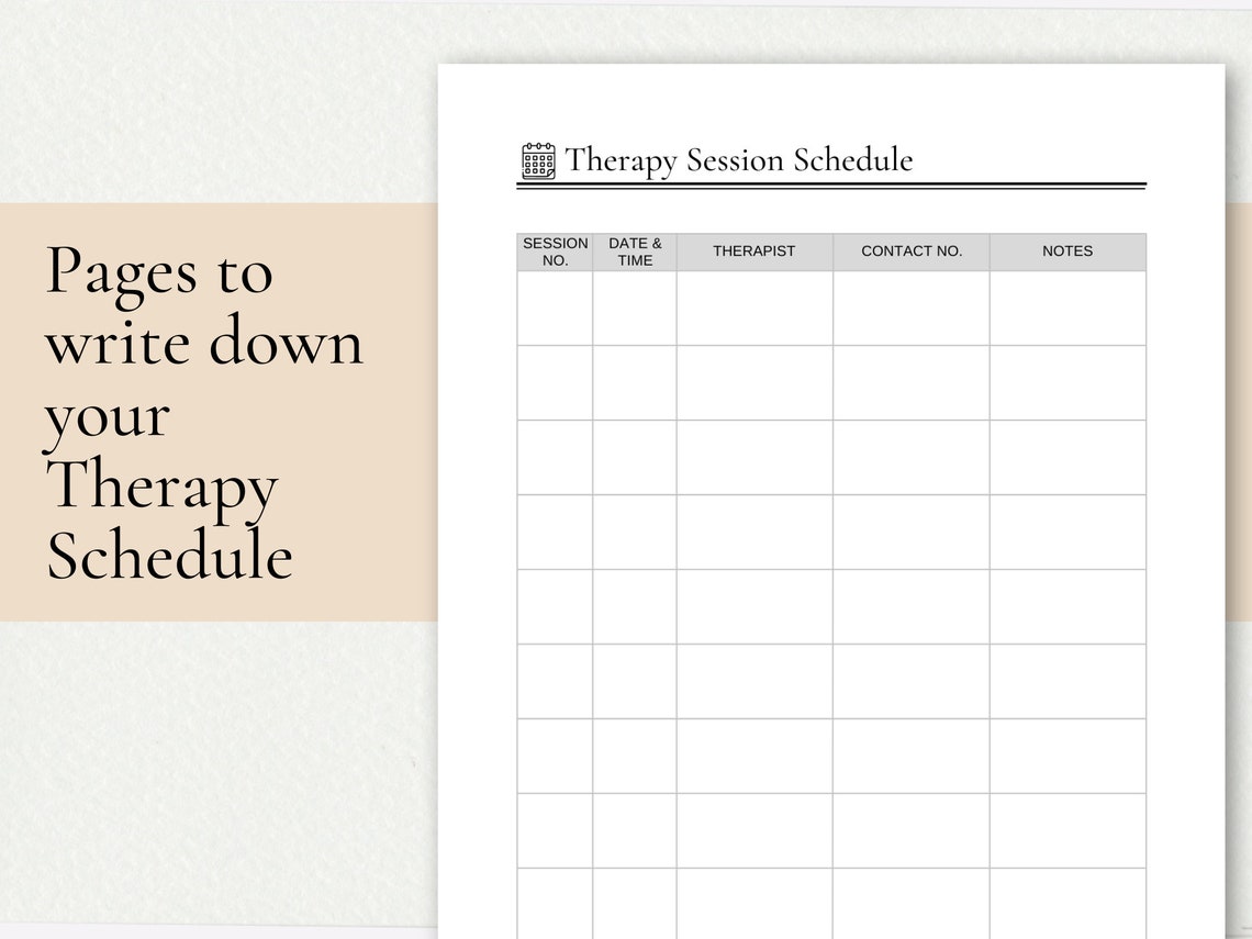 Printable Therapy Journal for Men and Women Therapy Journal Printable ...