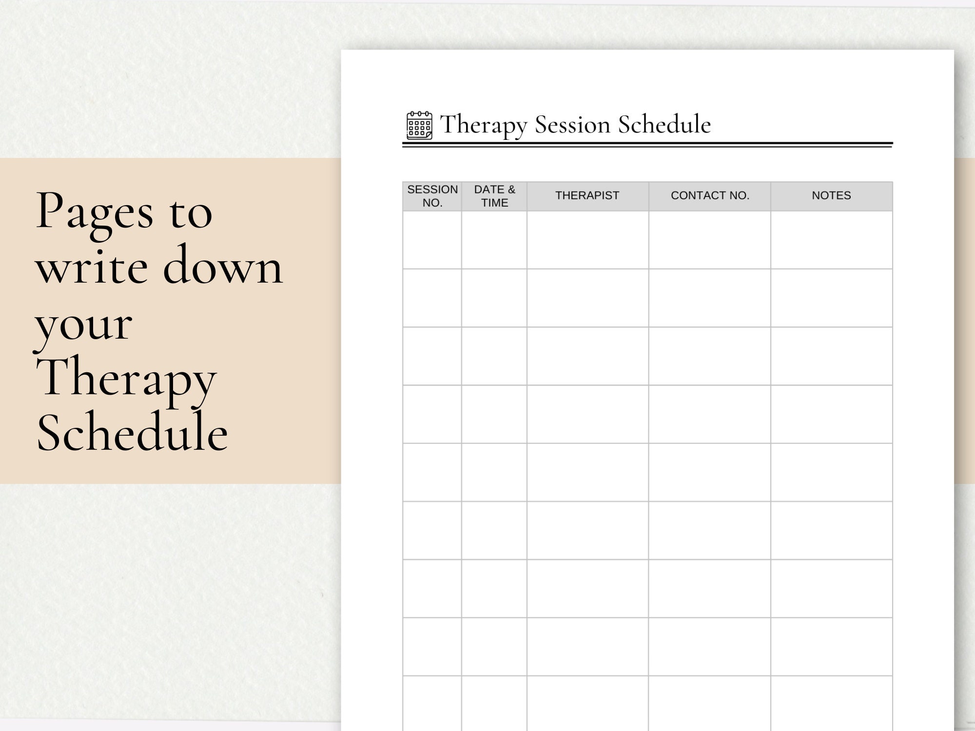 Printable Therapy Journal for Men and Women | Therapy Journal Printable ...