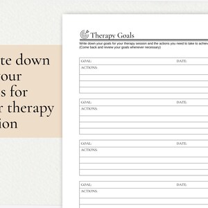 Printable Therapy Journal for Men and Women | Therapy Journal Printable ...