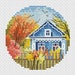 Autumn House Cross Stitch Pattern Autumn Pattern Fall PDF Pattern ...