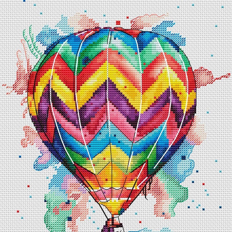 Balloon Cross Stitch - Etsy