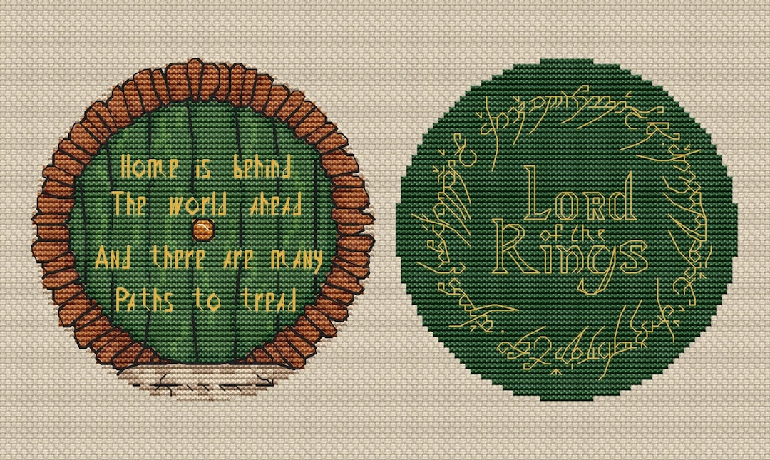 Hobbit Hole Cross Stitch Pattern Magic Pattern Fantasy Pattern Middle ...