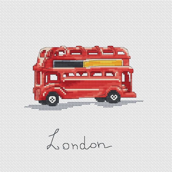 Red Bus Printable - Etsy
