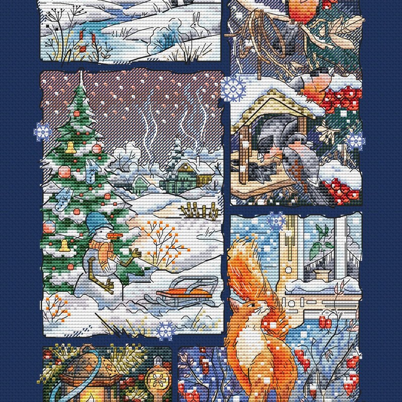 Winter Cross Stitch - Etsy