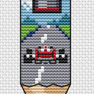 F-1 Race Cross Stitch Pattern Racing Car Pattern Pencil PDF Pattern ...