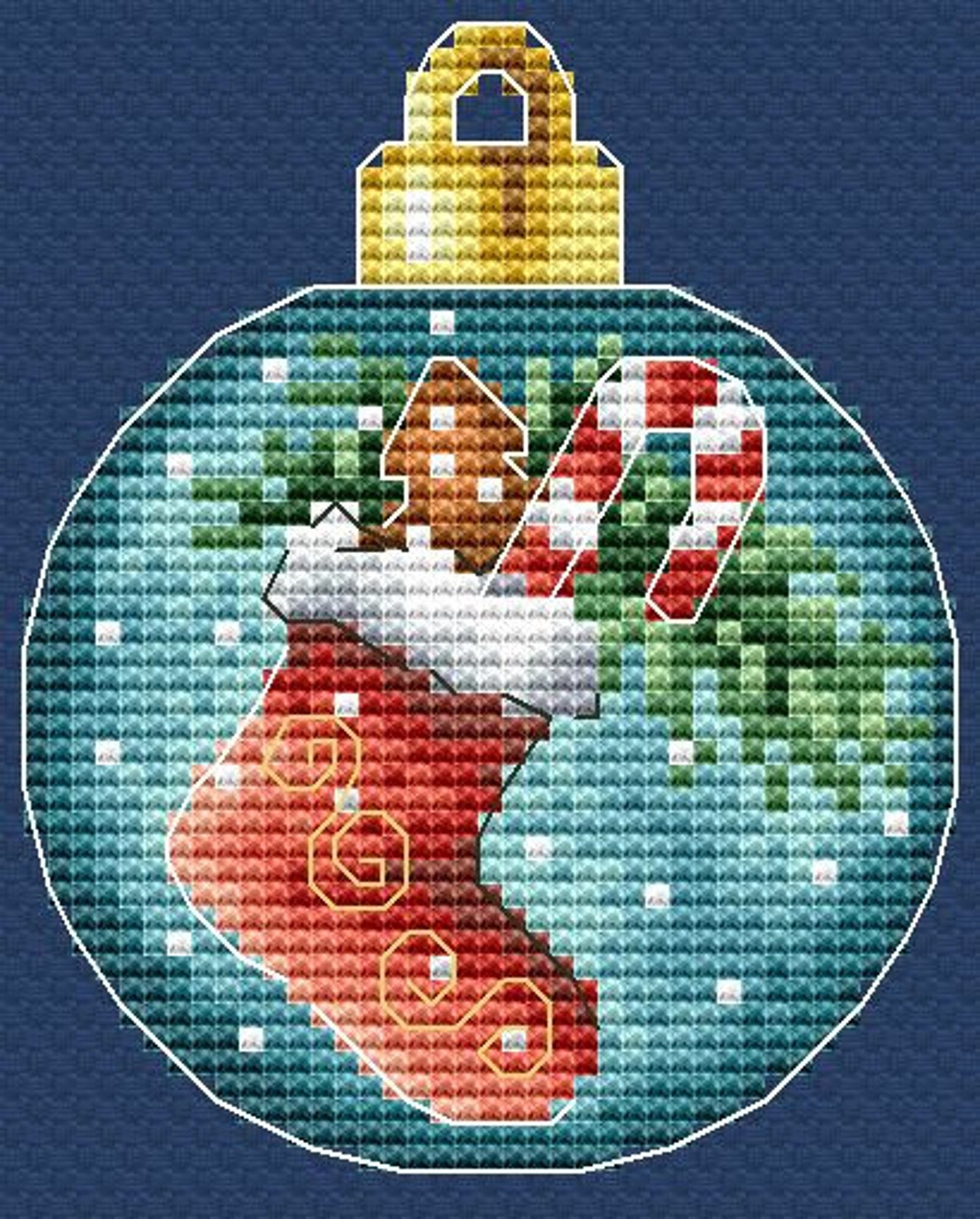 Christmas Stocking Cross Stitch Pattern Christmas Pattern - Etsy