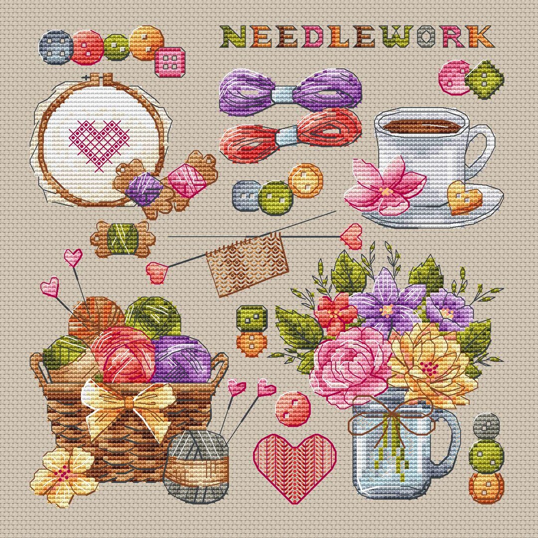 Handicraft Cross Stitch Pattern Needlework PDF Pattern Yarn Pattern ...