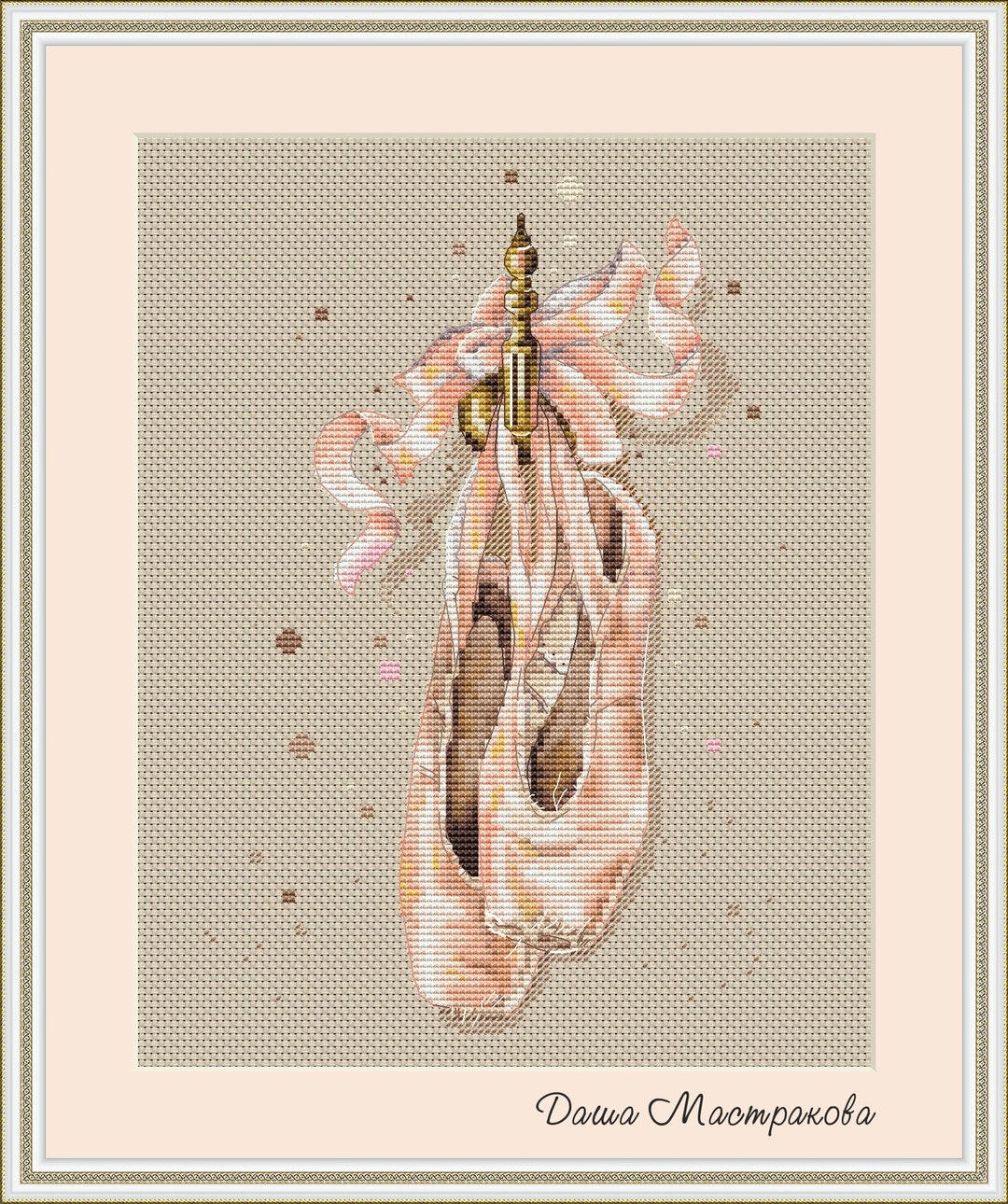 Ballet Cross Stitch Pattern Ballet Shoes PDF Pattern Pointe Shoes ...