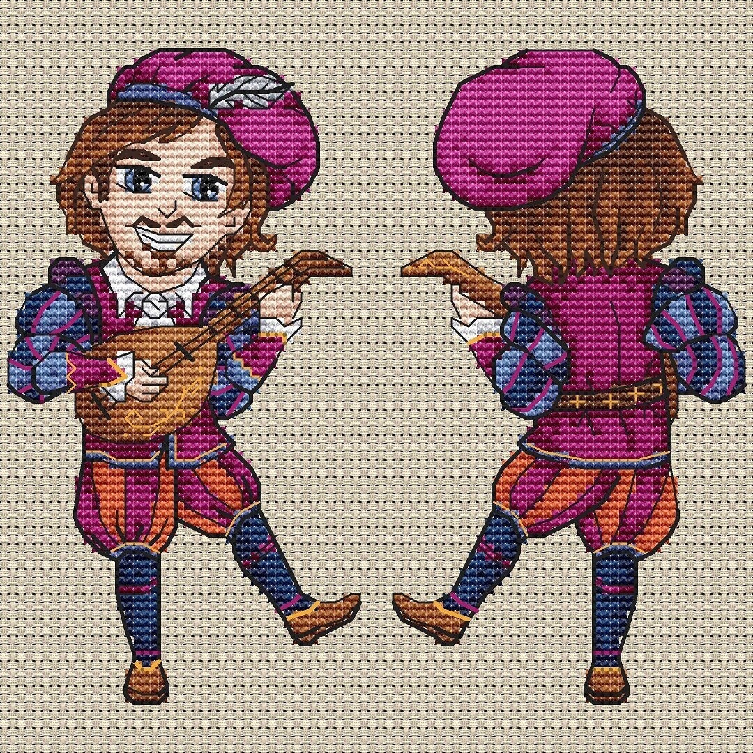 Dandelion Cross Stitch Pattern the Witcher Pattern Jaskier PDF Pattern ...