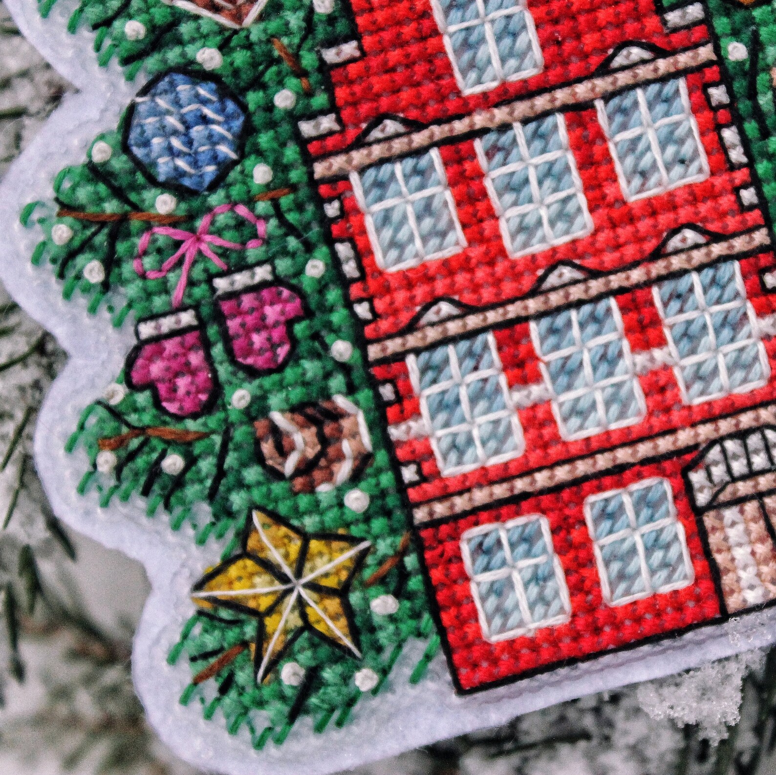Christmas House Cross Stitch Pattern Christmas Pattern House - Etsy