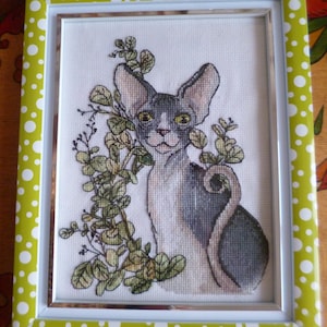 Sphynx Cross Stitch Pattern Cat PDF Pattern Cute Cat Embroidery ...