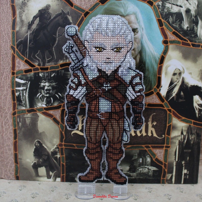 Geralt Cross Stitch Pattern Witcher Pattern Geralt of Rivia - Etsy