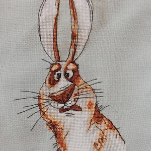 Funny Rabbit Cross Stitch Pattern Cartoon PDF Pattern Bunny Embroidery ...