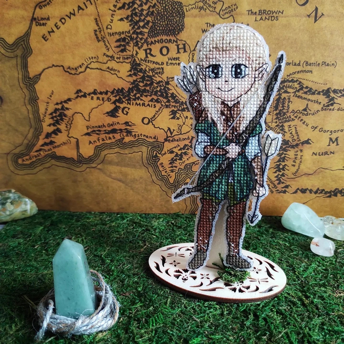 Elven Archer Cross Stitch Pattern Elf Pattern Fantasy Pattern - Etsy