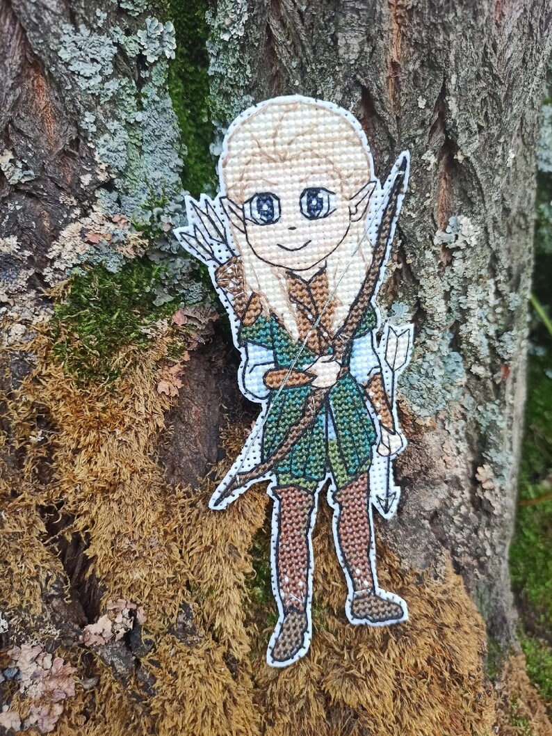 Elven Archer Cross Stitch Pattern Elf Pattern Fantasy Pattern - Etsy