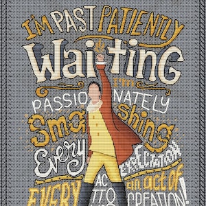 Hamilton Cross Stitch Pattern Quotes Pattern Musical Embroidery ...