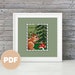Chipmunk Cross Stitch Pattern Postage Stamp Pattern Forest Embroidery ...