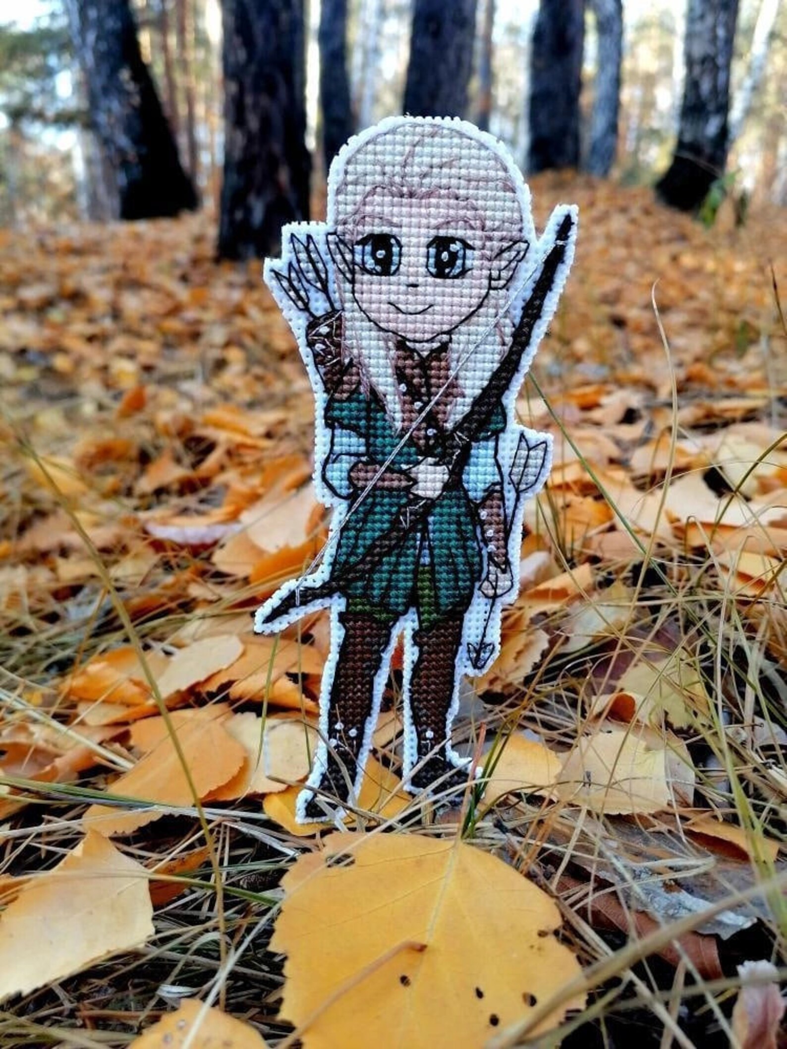 Elven Archer Cross Stitch Pattern Elf Pattern Fantasy Pattern - Etsy