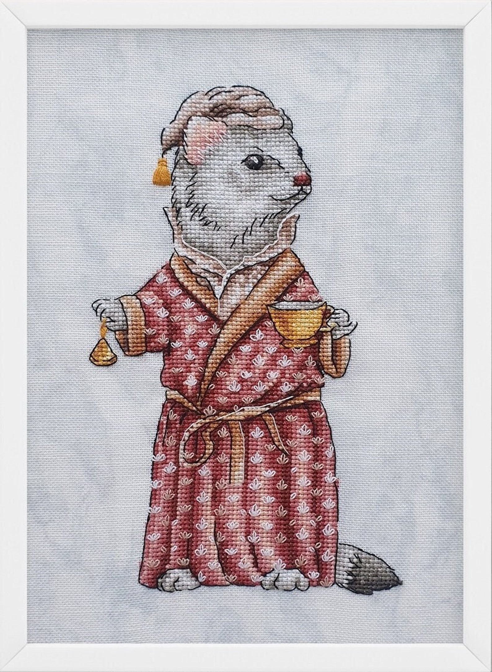 Stoat Cross Stitch Pattern Ermine PDF Pattern Weasel - Etsy