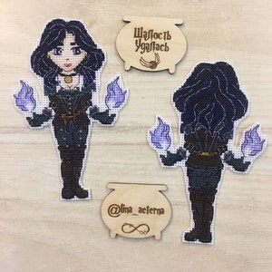 Yennefer Cross Stitch Pattern the Witcher Pattern Sorceress PDF Pattern ...
