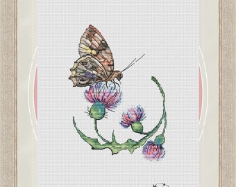 Rose and Thistle. Cross Stitch Pattern. Instant Download PDF. - Etsy