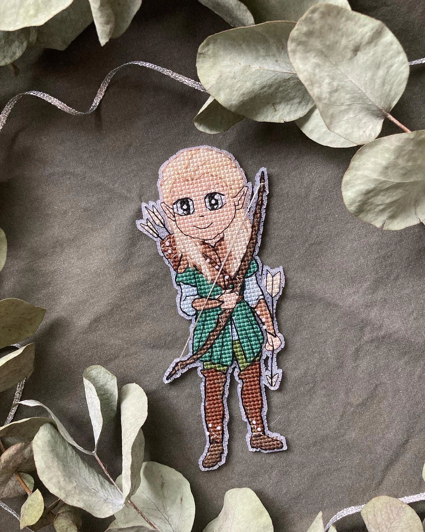Elven Archer Cross Stitch Pattern Elf Pattern Fantasy Pattern - Etsy