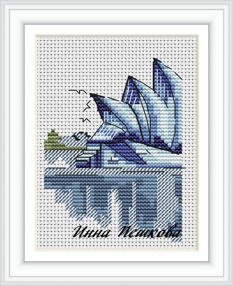Sydney Opera House Cross Stitch Pattern Australia PDF Pattern - Etsy