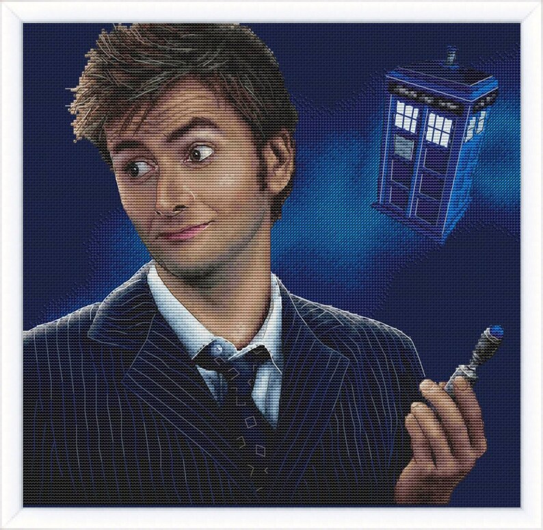 The Tenth Doctor Cross Stitch Pattern Tardis Pattern Doctor - Etsy