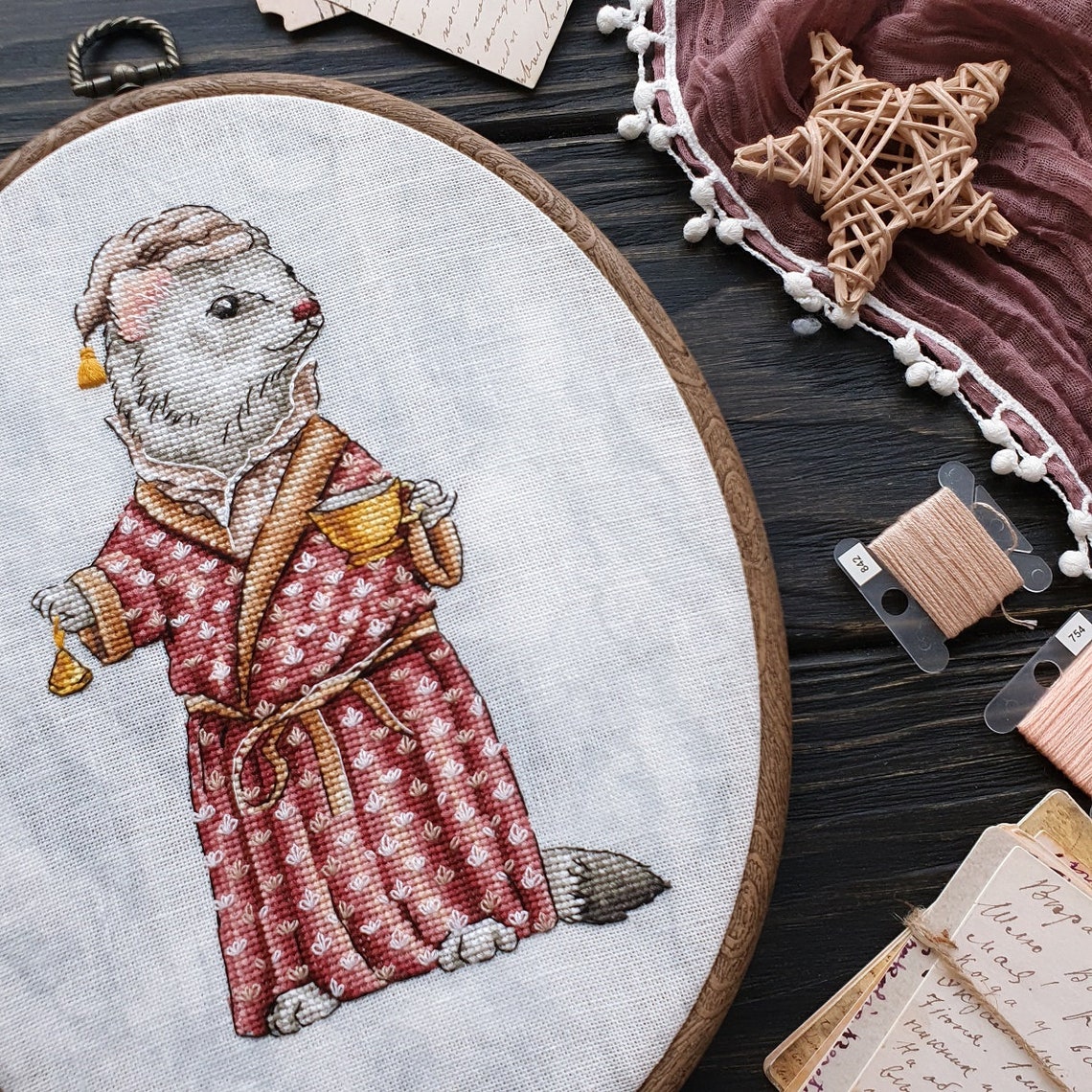 Stoat Cross Stitch Pattern Ermine PDF Pattern Weasel - Etsy