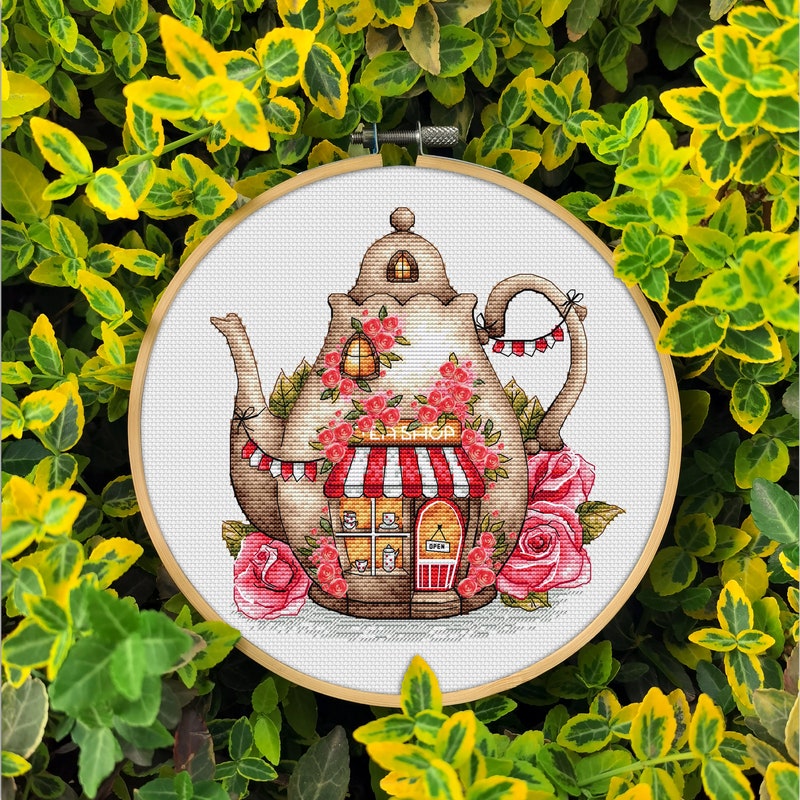 Tea Cross Stitch - Etsy